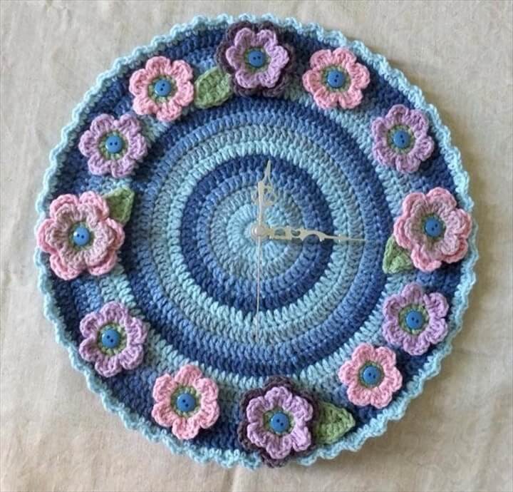 20 DIY Crochet Clock Pattern