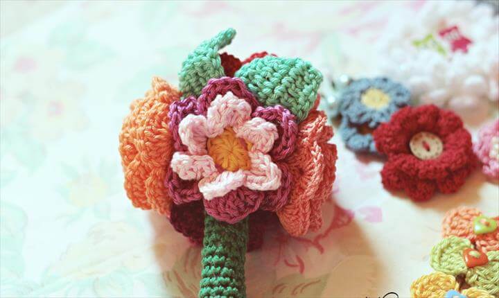 37 Flower Bouquet Crochet Pattern Free