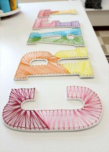 20 Easy Handmade Letters For Home Decor Ideas