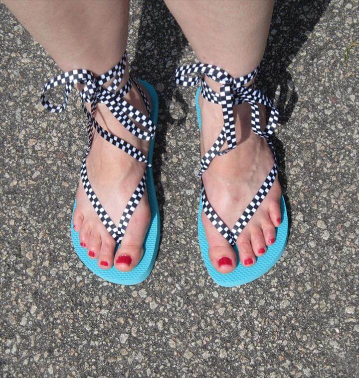 15 Easy DIY Stylish Flip Flop Ideas