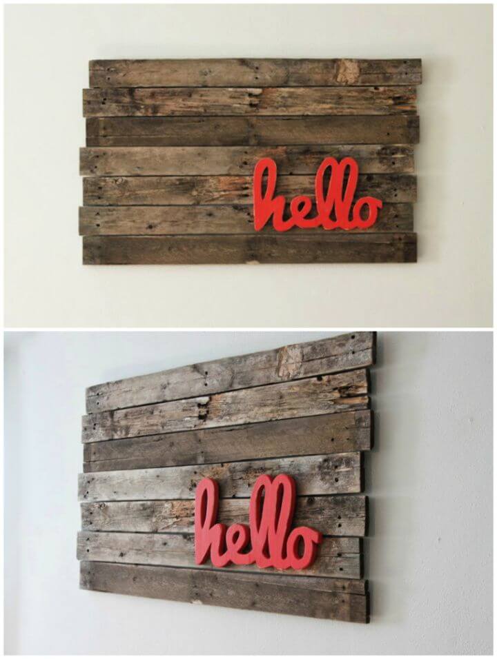 50 Unique DIY Wood Pallet Art Ideas With Instructions