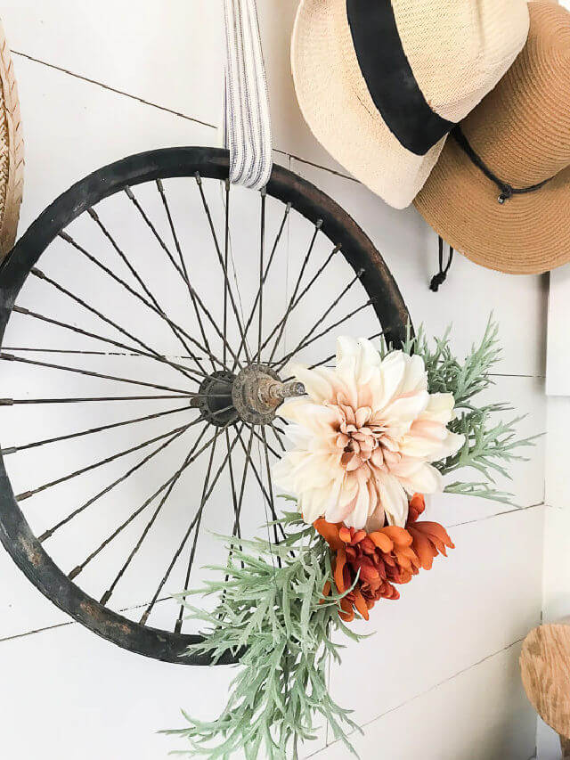 15 Upcycling Ideas For Old Bike Wheel – DIY to Make