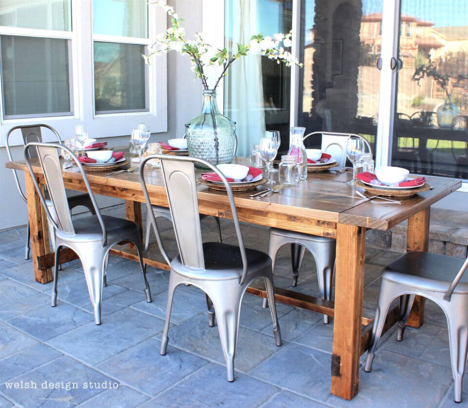 25 Free DIY Outdoor Table Plans and Ideas in 2021 {Updated}