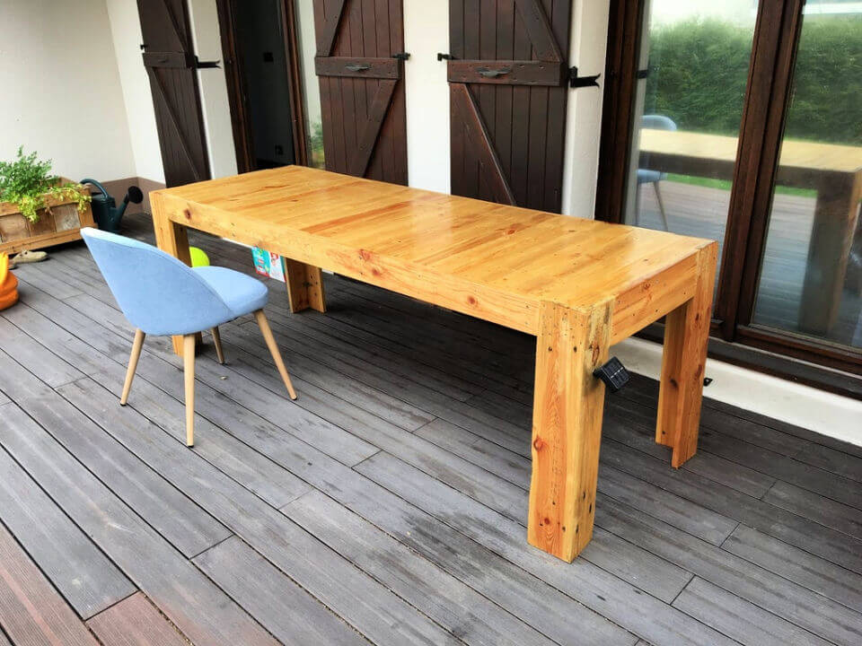 25 DIY Pallet Dining Tables {Updated 2021} | Pallet Table Ideas