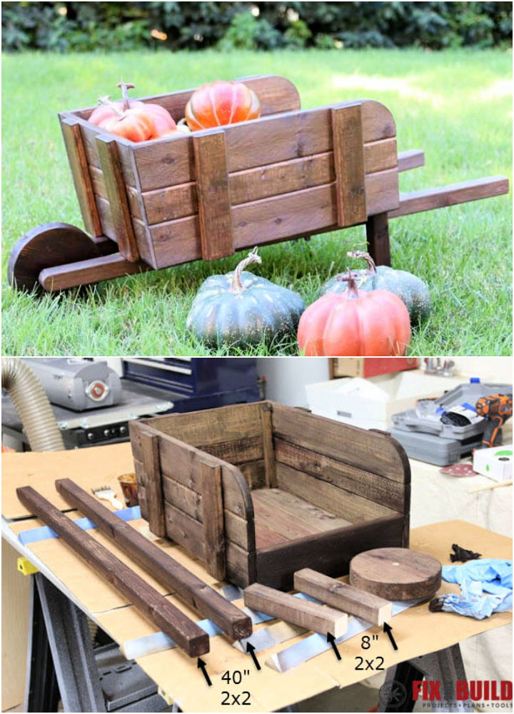15 Wooden Wheelbarrow Planter Ideas – DIY to Make