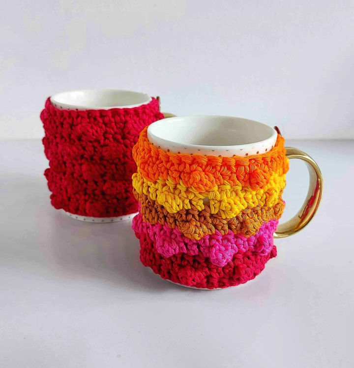 20 Free Crochet Cup Cozy Patterns | Crochet Mug Cozy {2021}