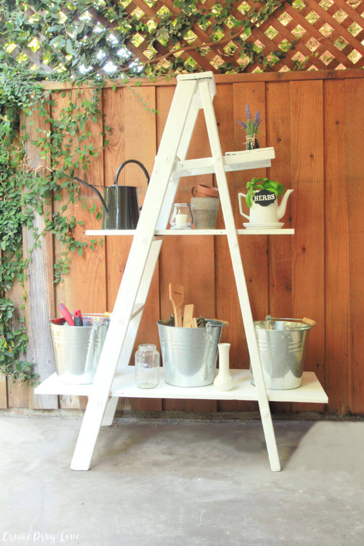 15 Best DIY Ladder Shelf Ideas and Designs for 2021 {Updated}